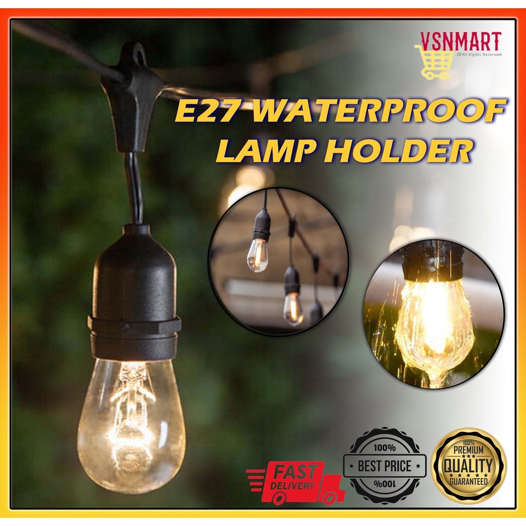 Waterproof Outdoor E27 Bulb Holder 20 pcs | Shopee Malaysia