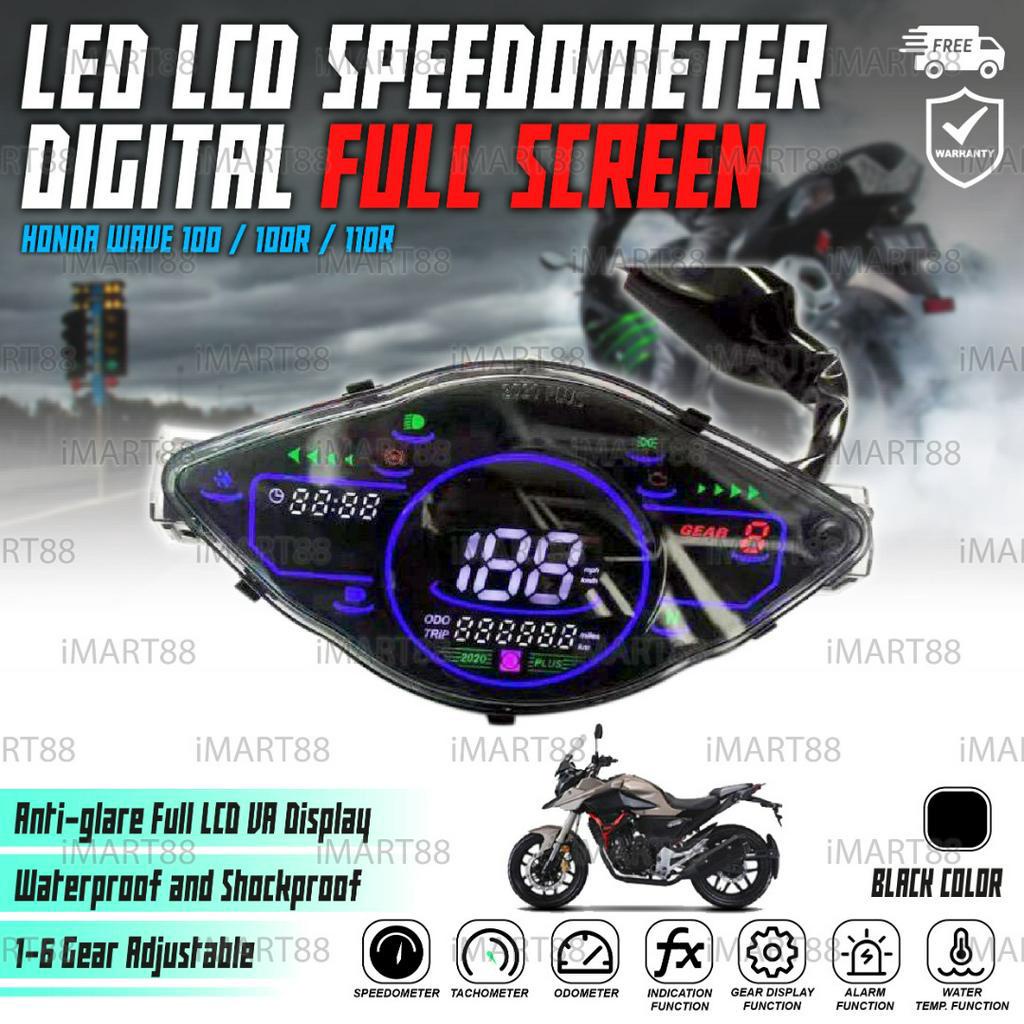 HONDA WAVE 100 100R 110R METER DIGITAL FULL LCD LED SPEEDOMETER METE ...
