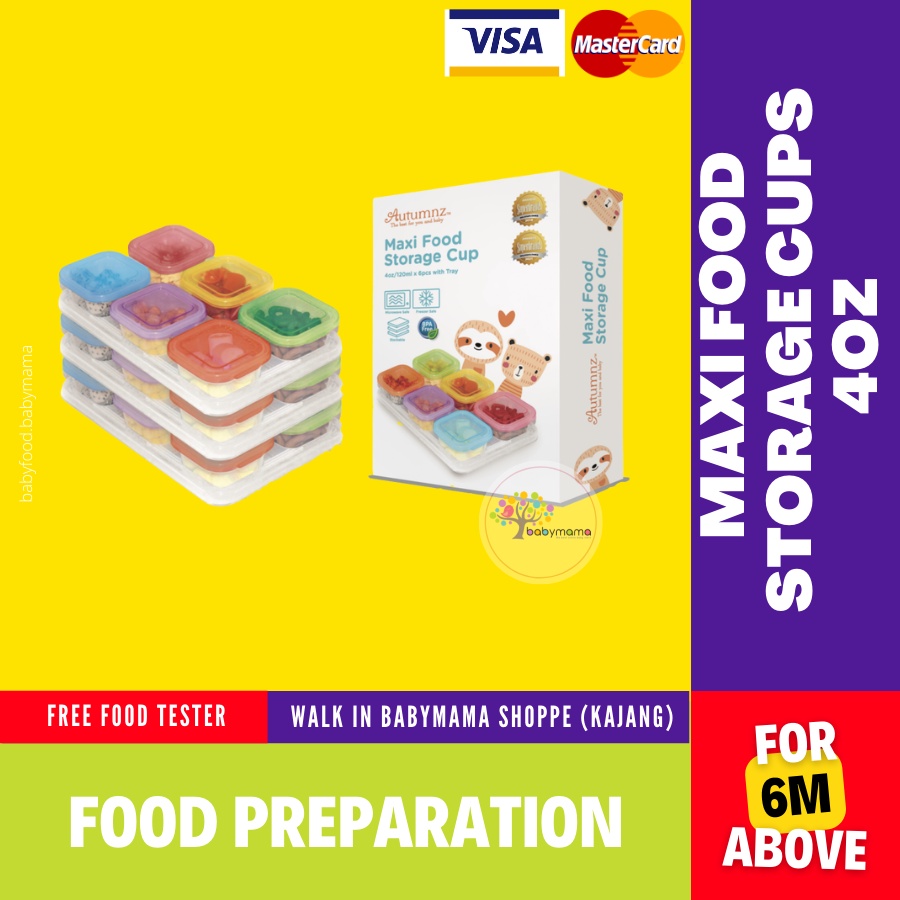 AUTUMNZ | AKSESORI MAKANAN BAYI | STORAGE CUPS | MAXI FOOD STORAGE CUPS ...