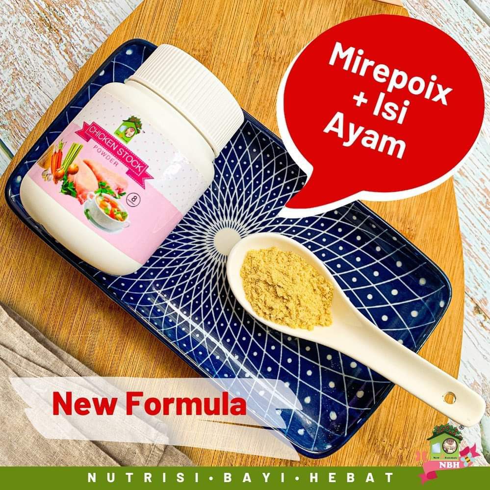 🌈AUS04🌈NBH Organic Chicken Stock Powder 50g Baby Food Savoury Bubur ...