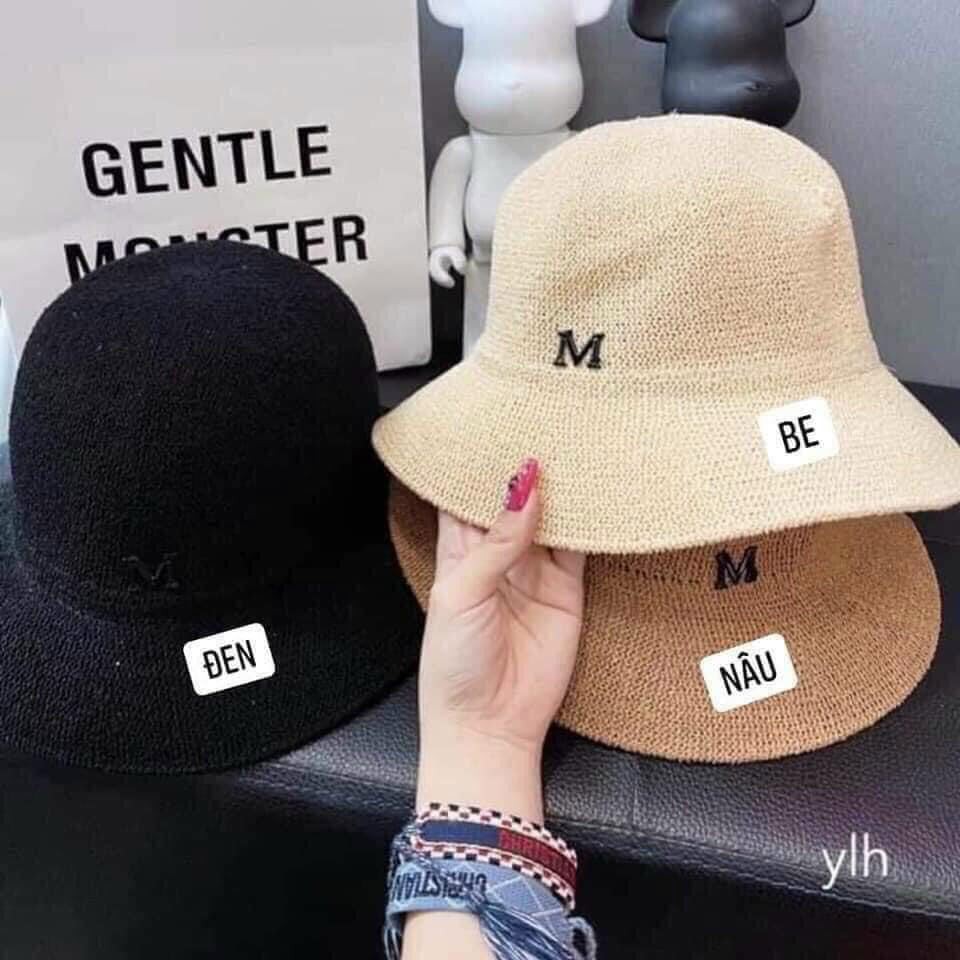 Korean straw hat with M letters, women's hats, beach hats, travel with ...