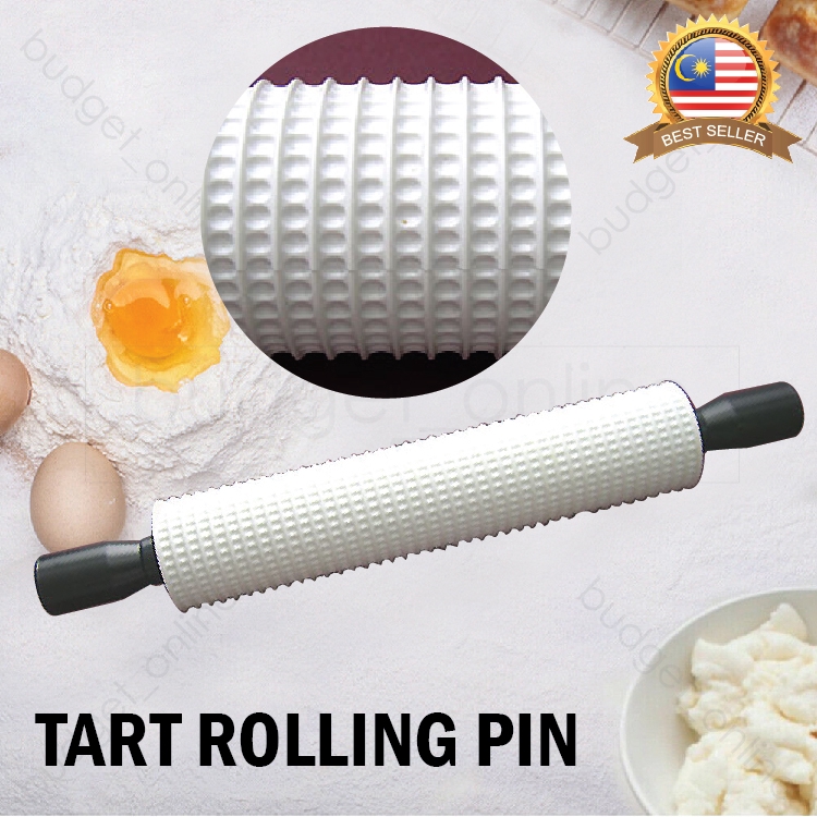 Penggolek Plastik Plastic Rolling Pin Pastry Dough Tart Roll (Pemegang ...