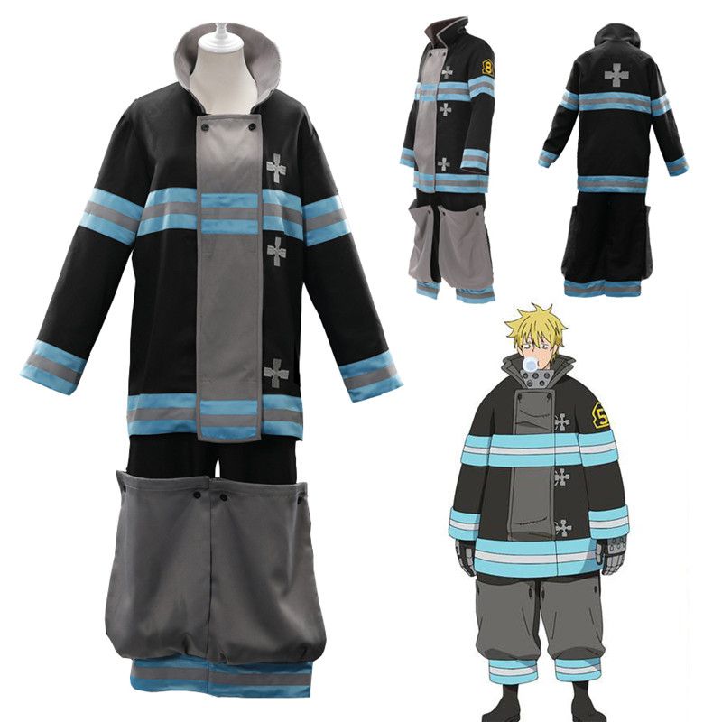 Fire Men Force Fire Brigade Uniform Shinra Kusakabe Women Cosplay ...
