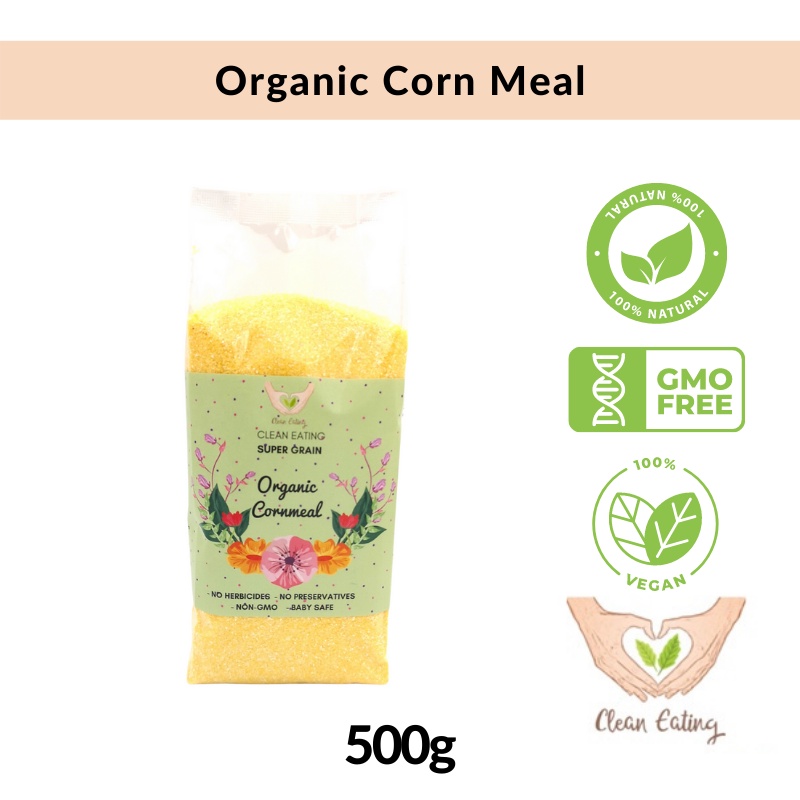 Clean Eating Organic Corn Meal Super Grain Gluten Free - Halal (500g ...