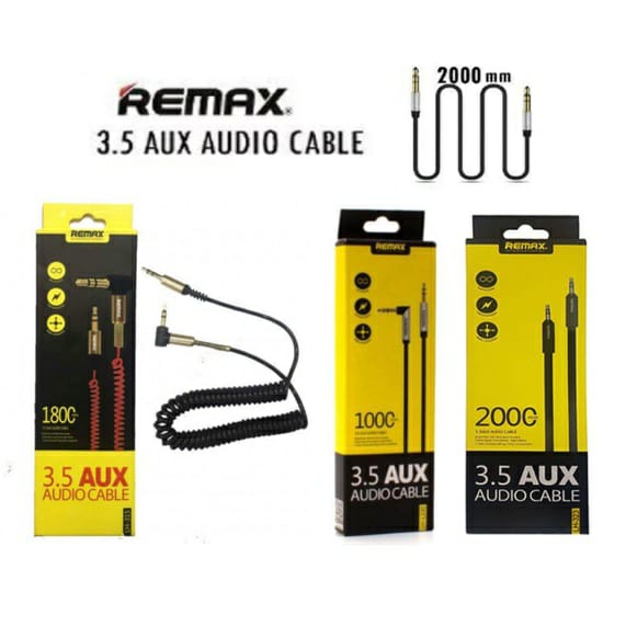 Remax LH330 LH315 3.5mm 1M 2M 1.8m meter Male to Male HiFi Stereo AUX ...