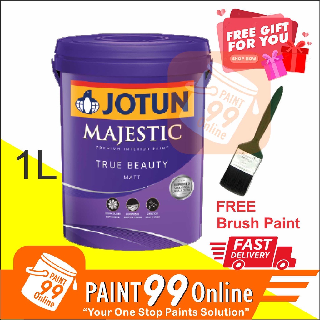 ( white 0000 ) 1L Jotun Majestic True Beauty MATT # interior wall ...