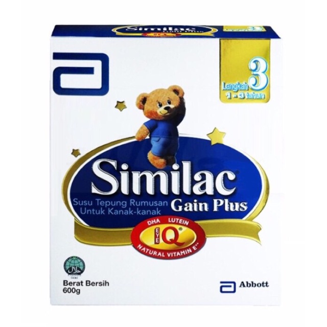 Abbott Similac Gain Plus Step 3 600G | Shopee Malaysia