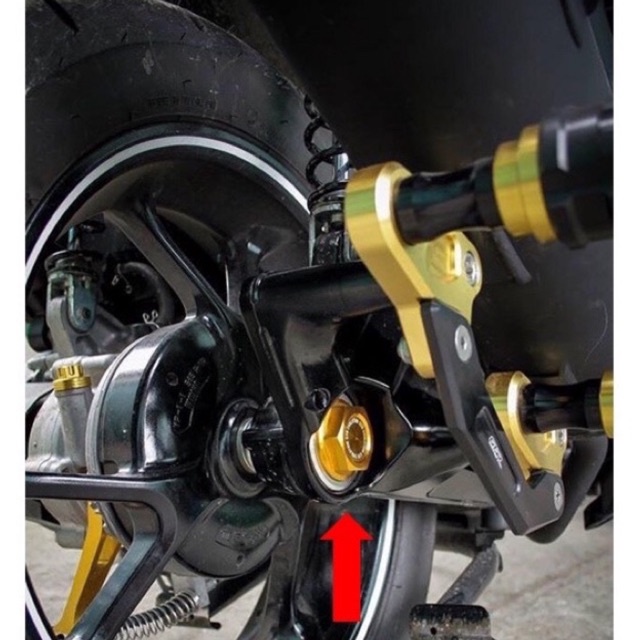 YAMAHA NMAX / NVX 155 REAR AXLE ALLOY CNC WHEEL SLIDER COVER NUT SCREW ...
