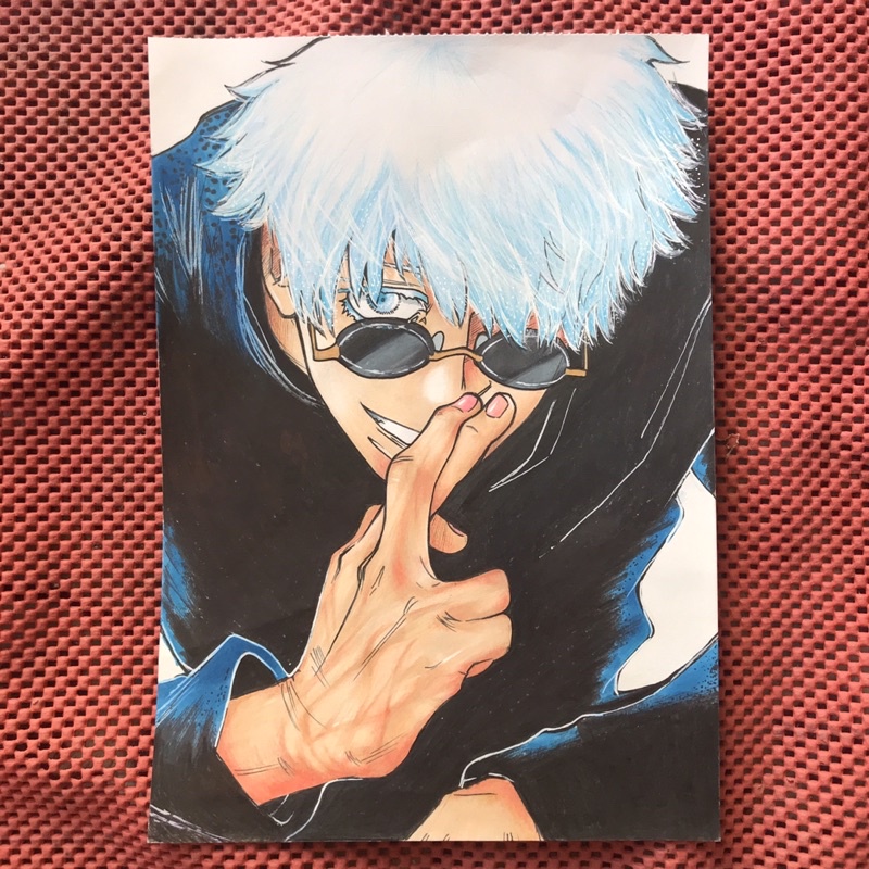 Gojo Satoru (Jujutsu Kaisen) Hand-drawn Original Artwork/Drawing ...