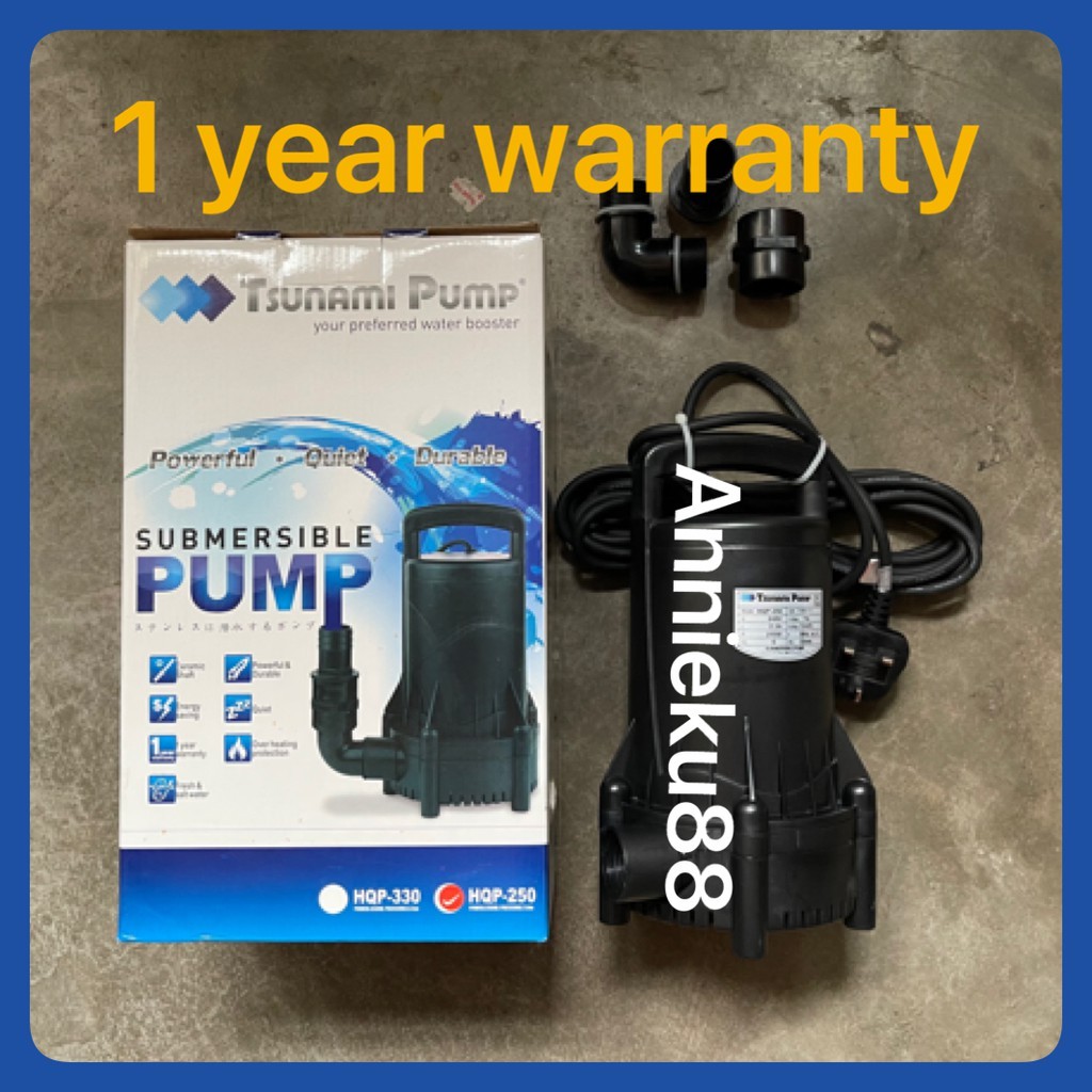 TSUNAMI WATER PUMP HQP-250 VERTICAL SUBMERSIBLE WATER PUMP - 1 YEAR ...
