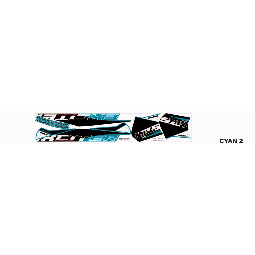 YAMAHA LC 135_2020 EXCITER RC EDITION (LCV1) STICKERS | Shopee Malaysia