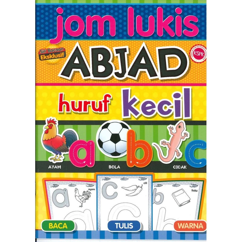 JOM LUKIS ABJAD Huruf Kecil abc | Shopee Malaysia