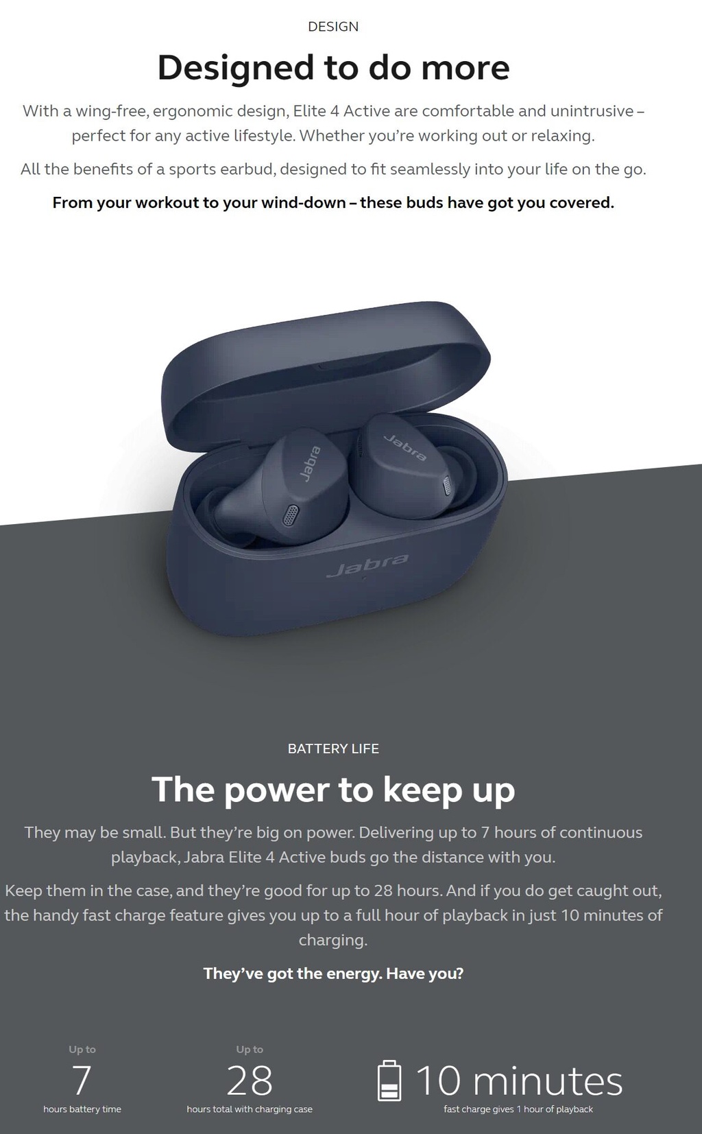 Jabra Elite 4 Active Earbuds with Active Noise Cancellation | Shopee ...