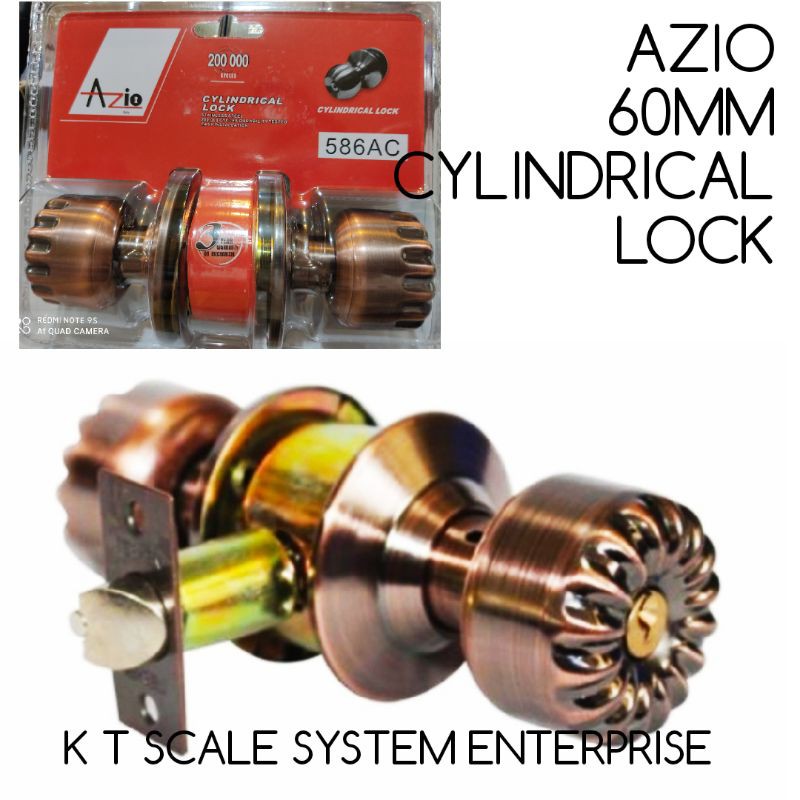 AZIO CYLINDER DOOR LOCK 60MM | Shopee Malaysia
