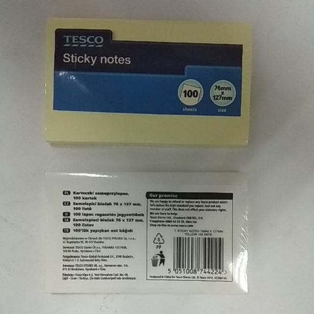 Tesco Sticky Note 100's (76mm x 127mm) | Shopee Malaysia