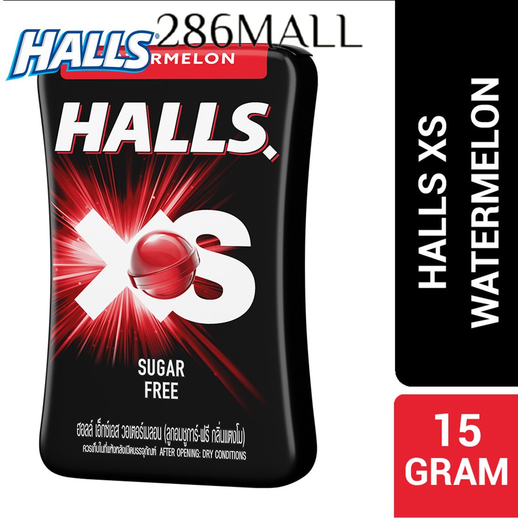 Halls XS Watermelon Flavored Sugar Free Candy 15G [ 286MALL ] | Shopee Malaysia