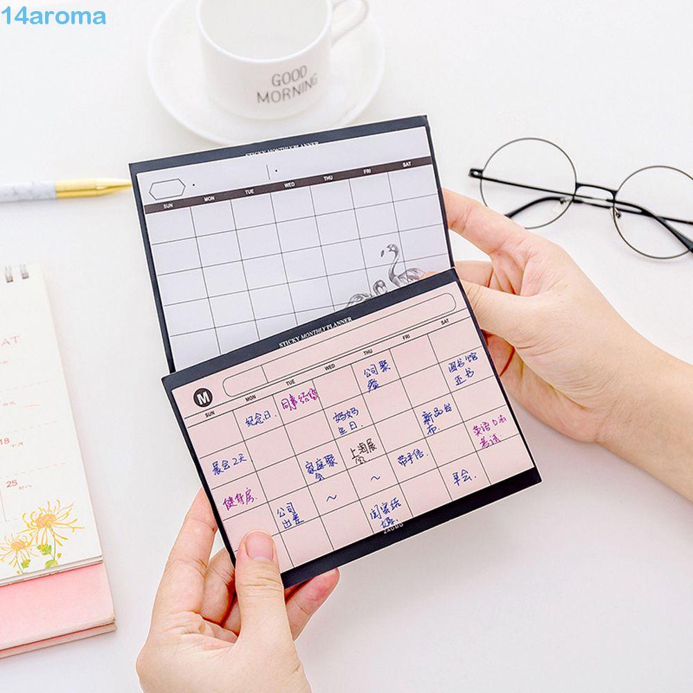AROMA Desktop Schedule Book Creative Work Efficiency Summary Plan ...