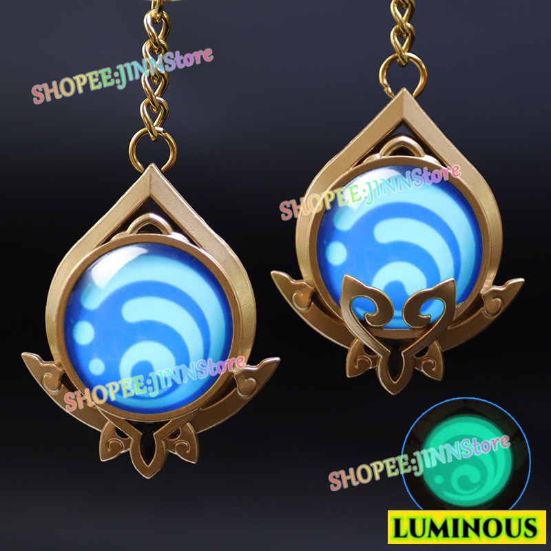 JINN Genshin Impact Keyring New Sumeru:Anemo Vision Keychain Double ...