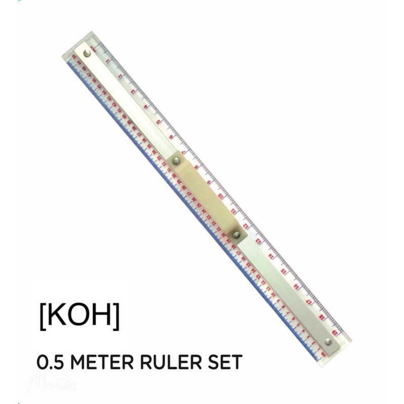 [KOH] PEMBARIS BESAR CIKGU 50 CM /0.5 METER RULER SET TEACHER | Shopee ...
