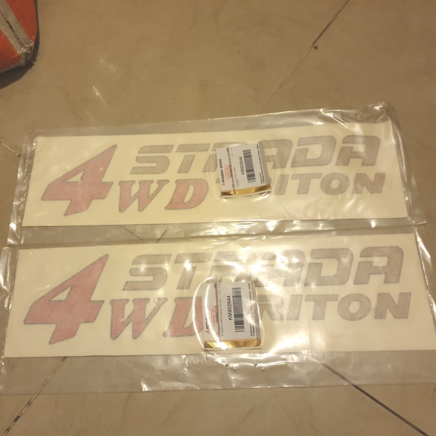 Original Mitsubishi 4WD STRADA TRITON Sticker | Shopee Malaysia
