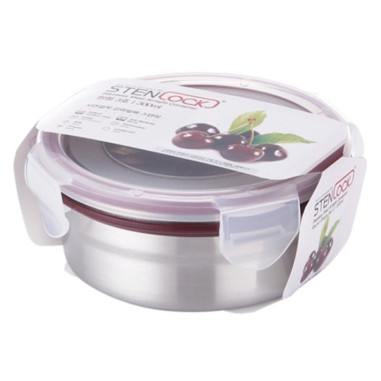 STENLOCK Classic Stainless Steel Side lunch Box 300ml Circle NO 3 ...