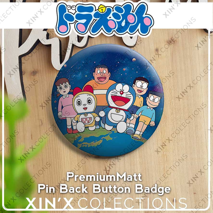 Doraemon NOBITA BUTTON BADGE PIN SAFEPIN ドラえもん 44mm | Shopee Malaysia