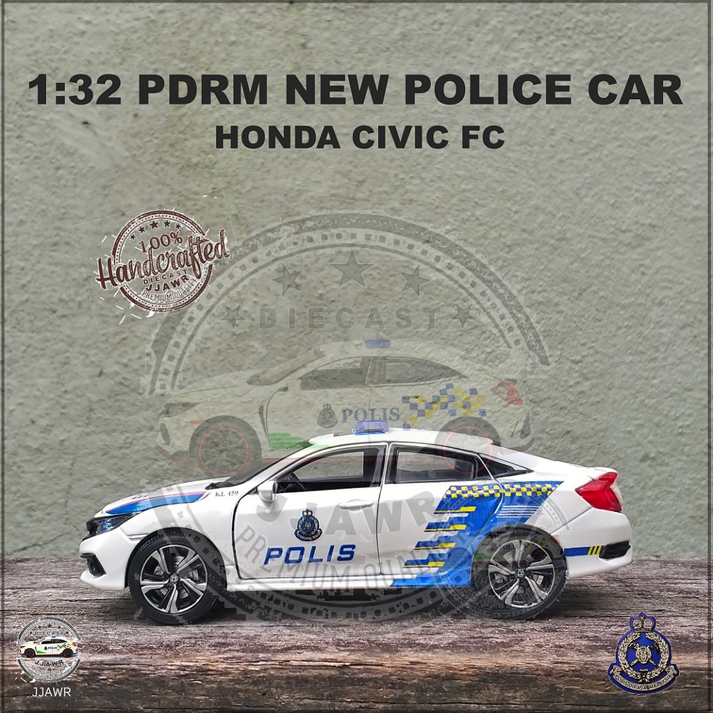 POLIS CIVIC 1:32 Honda Civic PDRM MPV Police Car Model Diecast Toy ...
