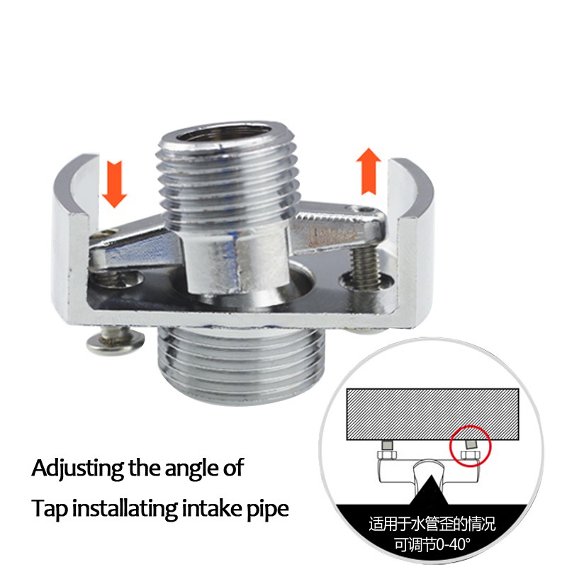 Adjusting the angle of intake pipe copper shower head angled curved ...