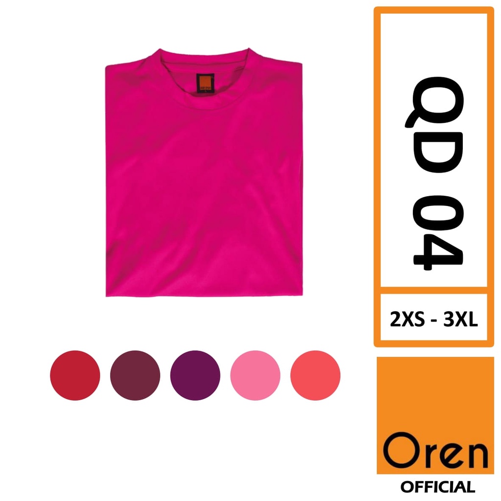 Oren Sport QD Quick Dry Plain T-Shirt QD04 | Shopee Malaysia