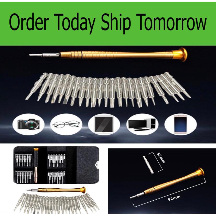 READY STOCK /25 IN 1 SCREW DRIVER SET /SCREWDRIVER FOR IPHONE /FOR ...