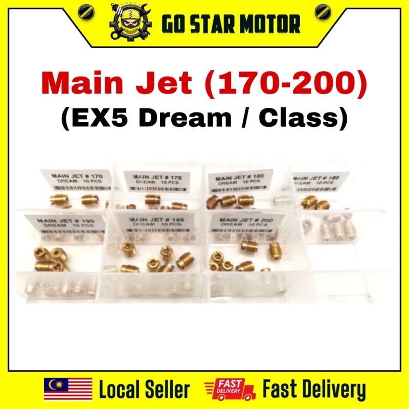 EX5 DREAM EX5DREAM EX5 CLASS EX5CLASS MAIN JET MJ MAINJET CARBURETOR ...