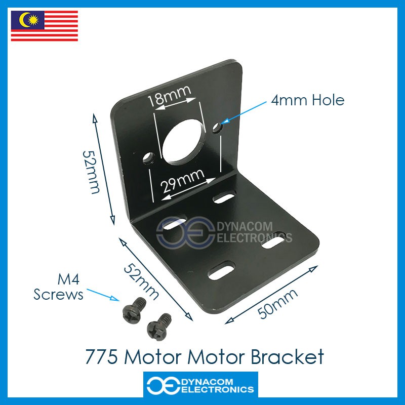 775 DC Motor Right Angle Mounting Bracket [Pemegang Motor Besi Motor ...
