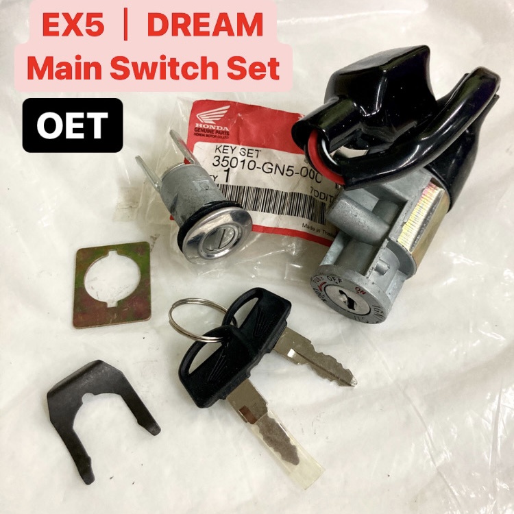 100% ORIGINAL Honda Ex5 Hi Power / Dream Ignition Main Switch + Seat ...