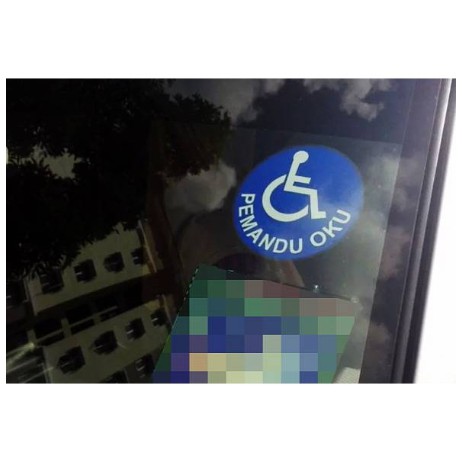 OKU Sticker (JPJ approved sticker) | Shopee Malaysia