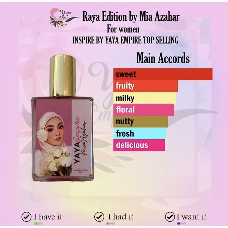 YAYA EMPIRE X MIA AZHAR PERFUME - READY STOCK | Shopee Malaysia