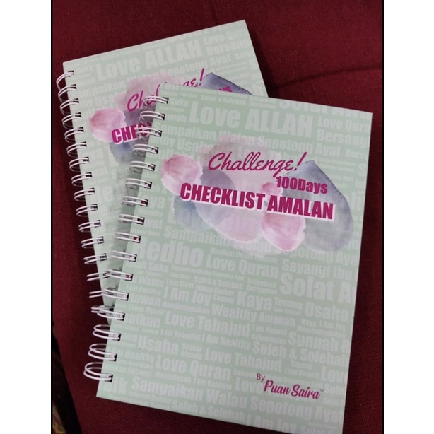 BUKU CHALLENGE CHECKLIST AMALAN | Shopee Malaysia