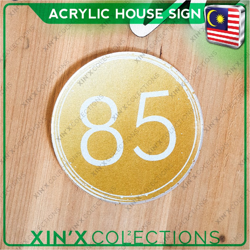 Customize House Number Unit Number Condo Apartment Number Plate Nombor ...