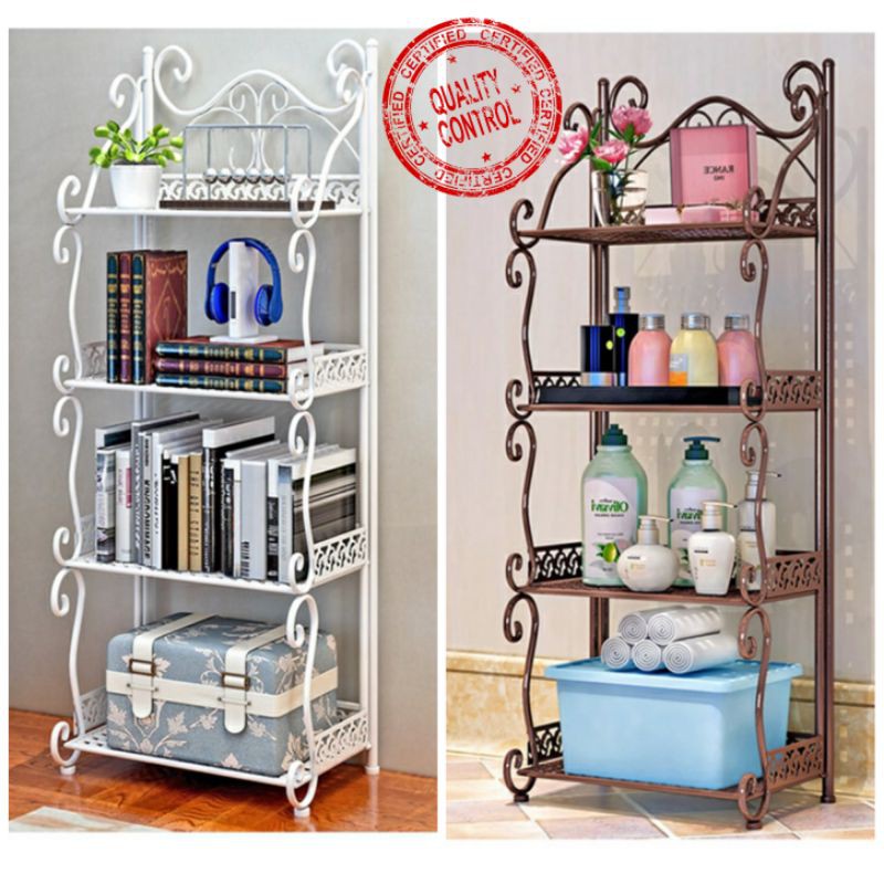 🇲🇾👍🔥Rak Almari Besi 4 Tingkat Tiers Layer Washroom Bathroom Living Room ...