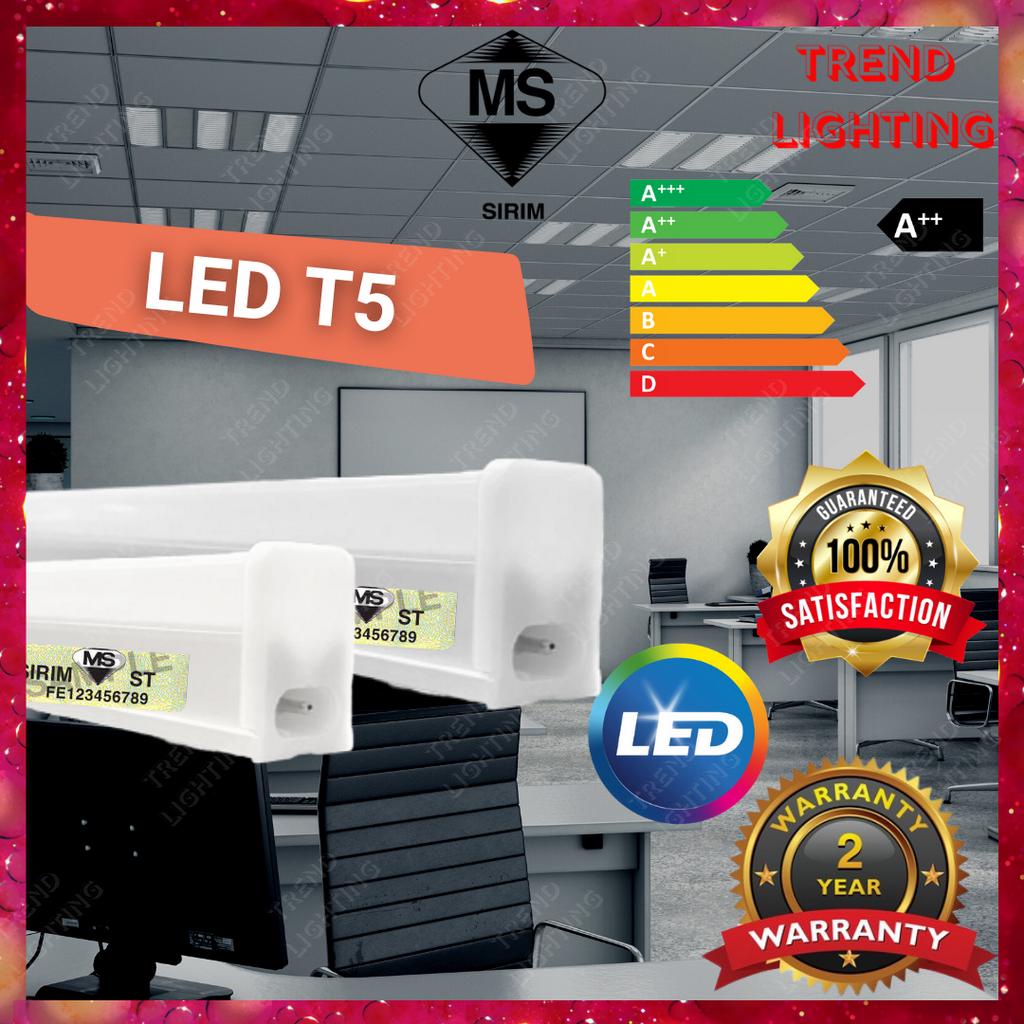 [Sirim] LED T5 Tube Light Drop Curve Light Ceiling Light Lampu Plaster ...