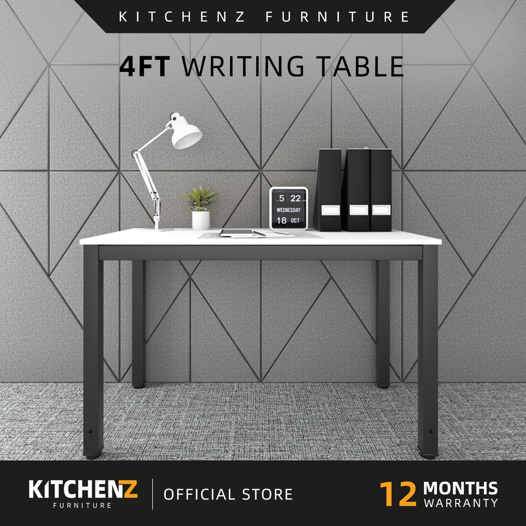 KitchenZ 4 Ft Writing Table / Study Table / Solid Board Office Table ...