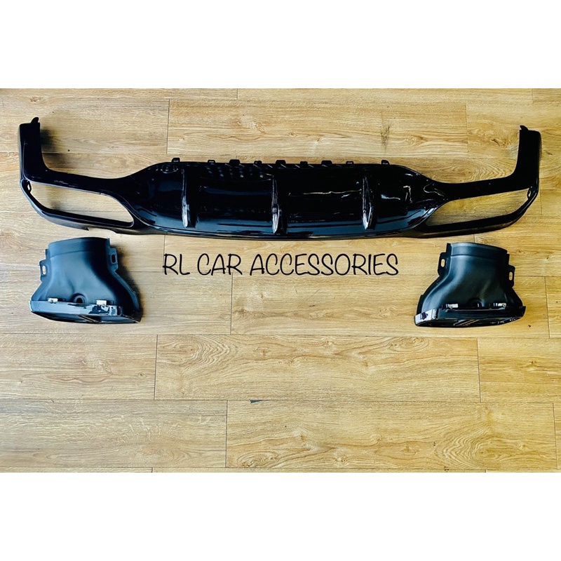 Mercedes Benz w213 prefacelift sedan e63 Amg rear diffuser lip skirt ...