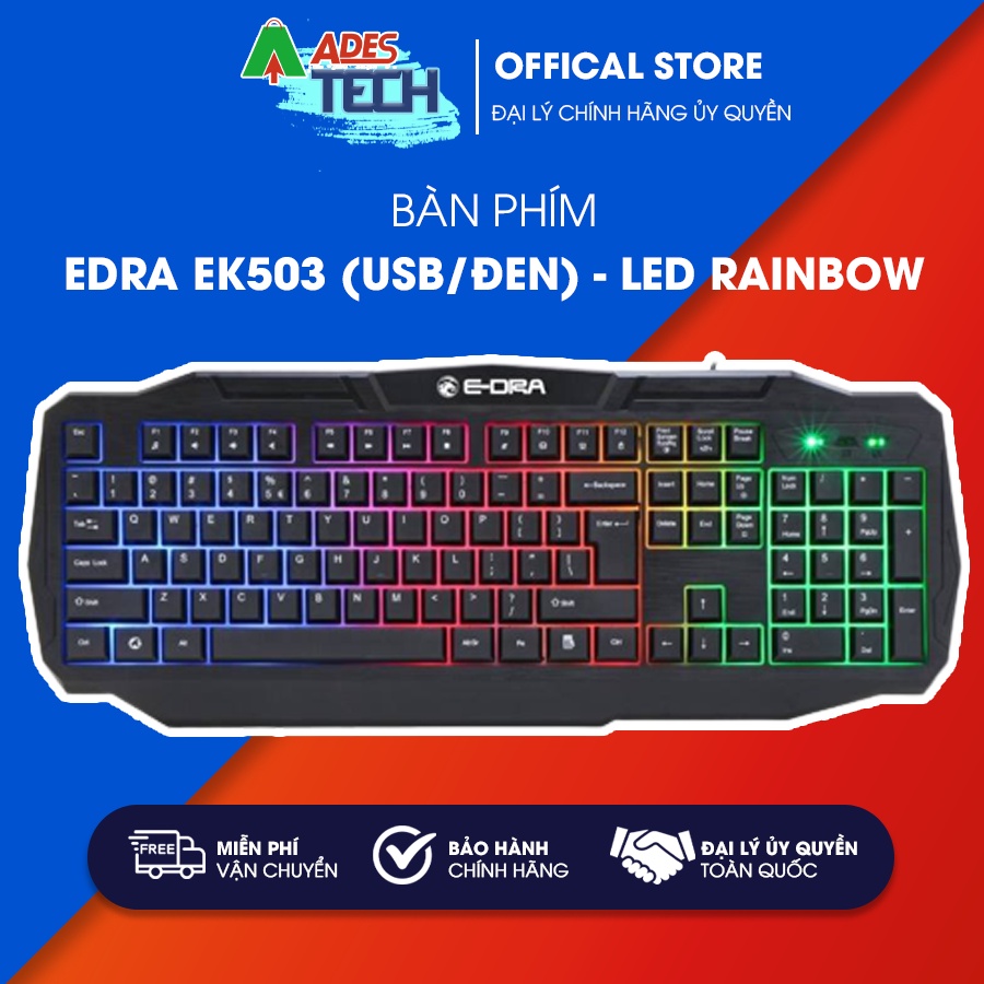 Edra EK503 Keyboard (USB/Black) - Rainbow LED (GENUINE) | Shopee Malaysia