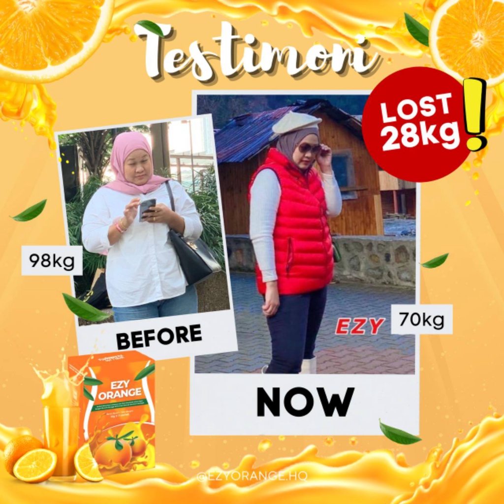 EZY ORANGE Detox Fibre | Free Gift Shaker | Fat Burner Weightloss ...
