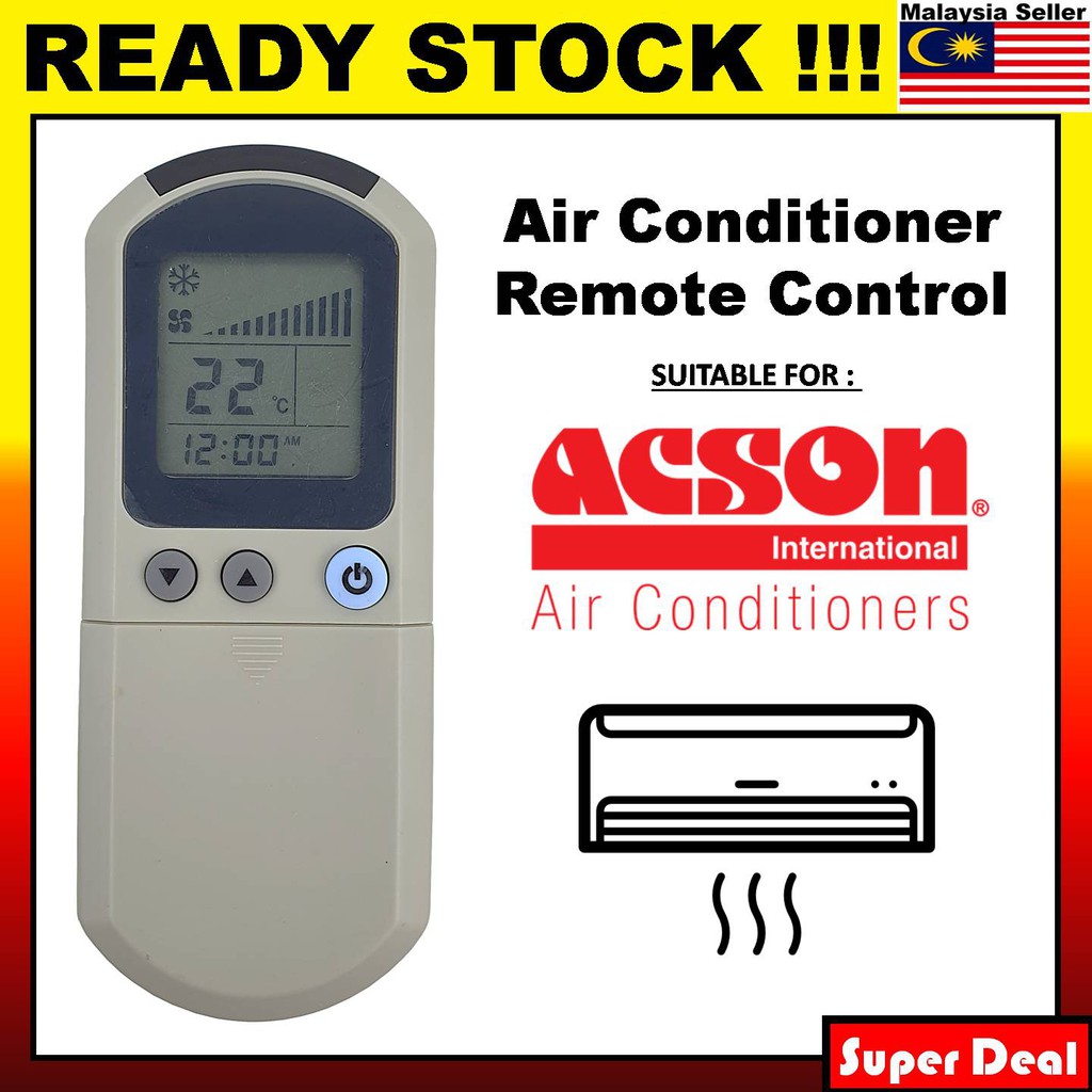 ACSON Air Cond Aircon Aircond Air Conditioner Remote Control ...