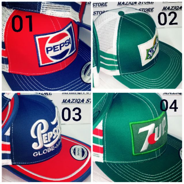 💯VINTAGE CAP PREMIUM💯CAP VINTAGE 7UP,SPRITE,PERSI & PERSI COLA | Shopee ...