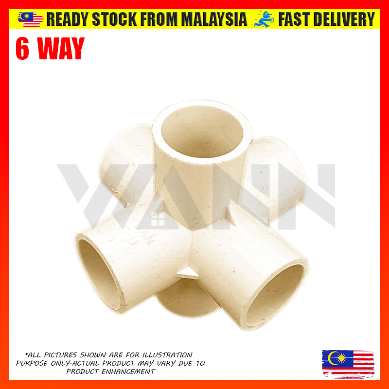 Pipe Connector PVC Furniture Grade Conduit Fitting Joint Elbow Cross ...