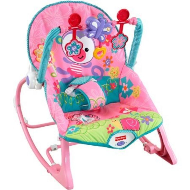 Fisher Price Baby Rocker (Pink Butterfly infant to toddler Rocker ...