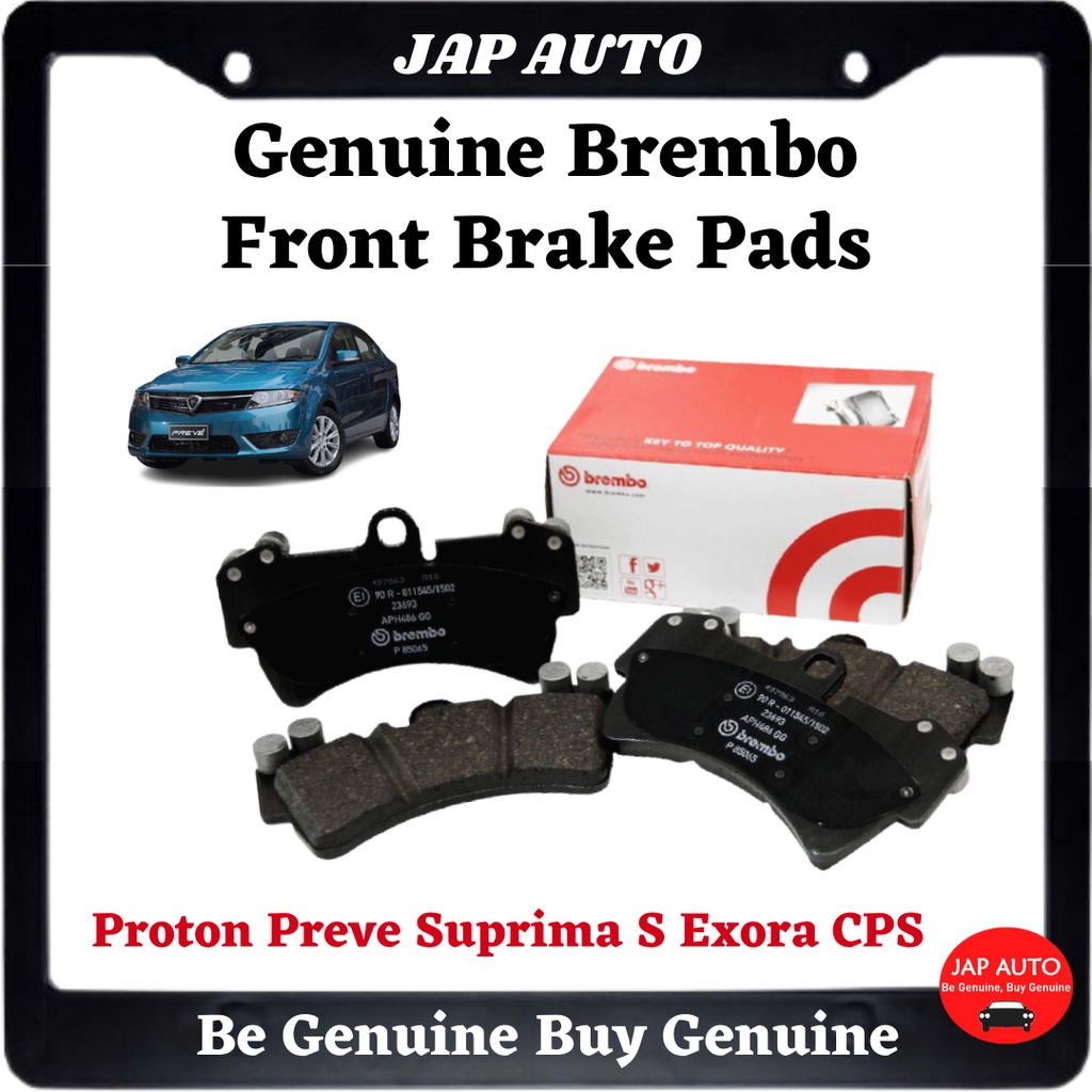 Proton Preve Suprima S Exora CPS - Genuine Brembo Front Brake Pads Brek ...