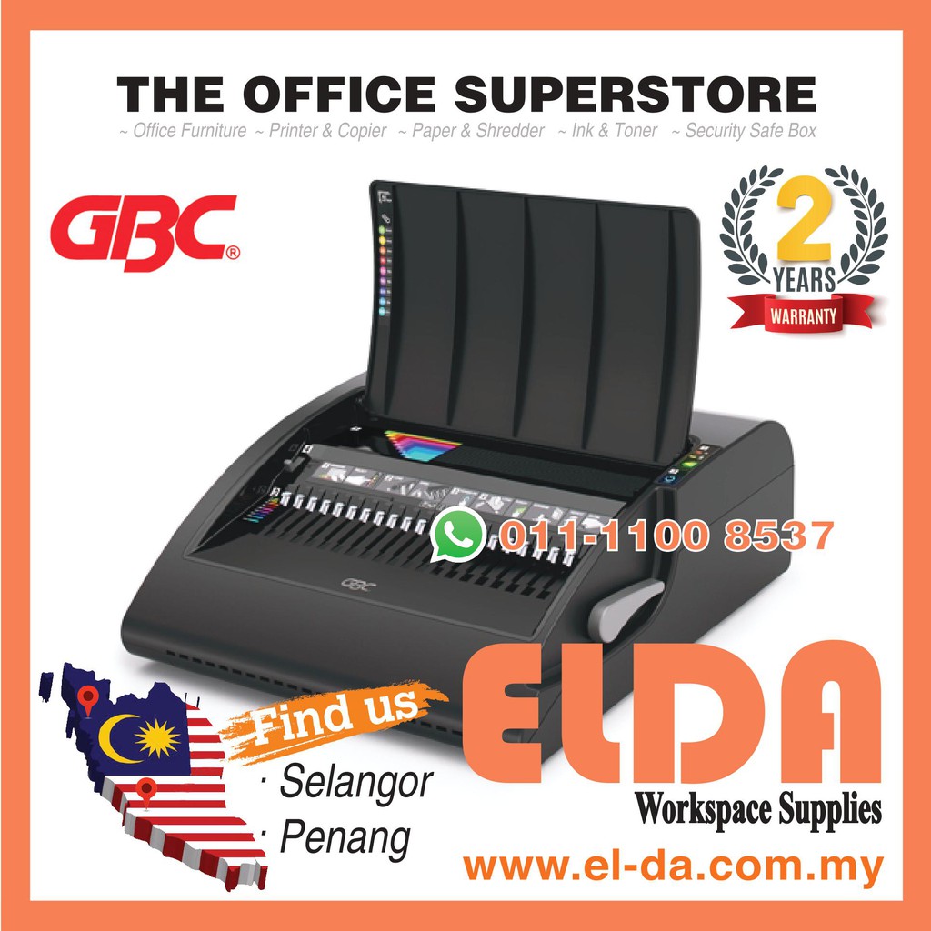 **Mesin Jilid** GBC CombBind 210E Electric Binder (Destop Click Bind ...