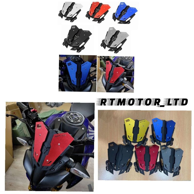 YAMAHA MT15 WINDSHILED ALUMINIUM ALLOY YAMAHA MT-15 WINDSCREEN ...